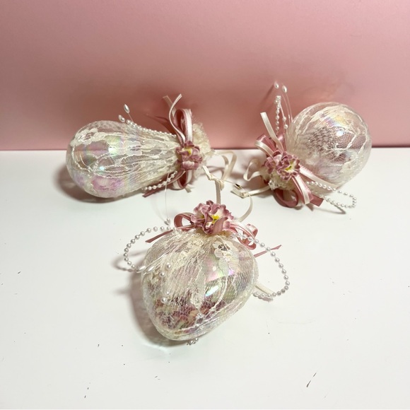 Vintage | Holiday | Vintage Holiday Pastel Iridescent Ornaments With ...